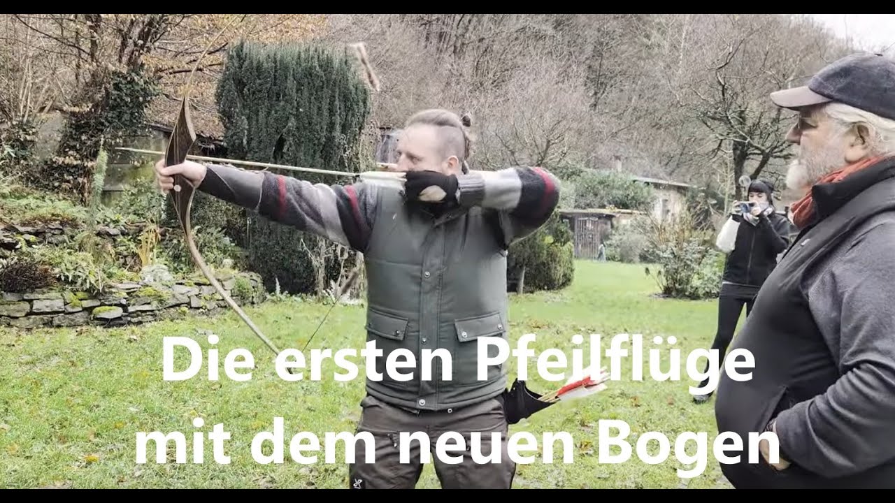 Die ersten Pfeilflüge mit dem neuen Luxbow - Wamputah - Bogenschießen ...