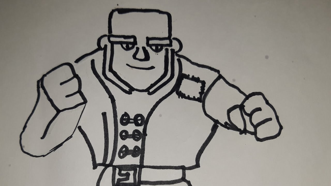 Giant drawing|coc|easy way to draw coc gaint|words into drawings|tamil ...