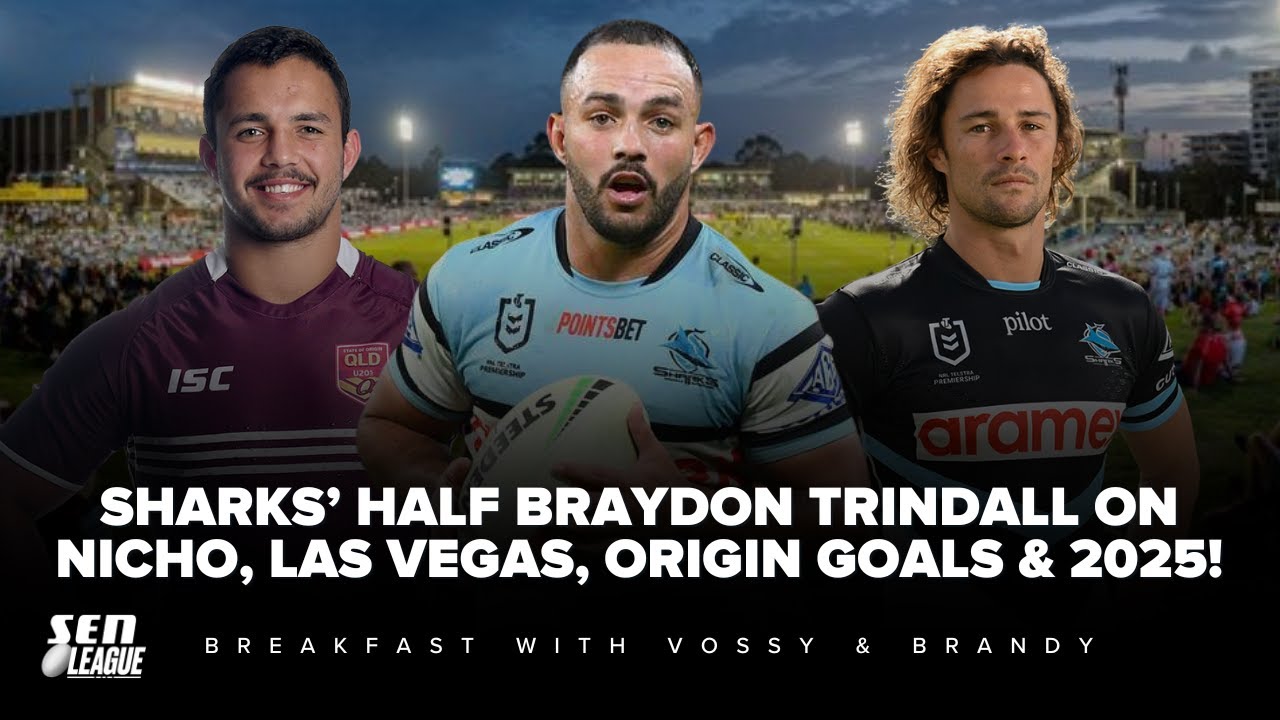 #NRL | Cronulla's Braydon Trindall on Nicho Hynes, Las Vegas, his ...