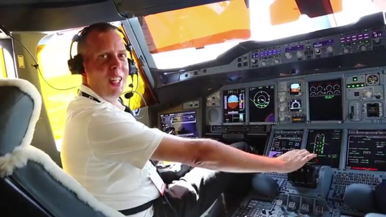 Emirates A380 Cockpit