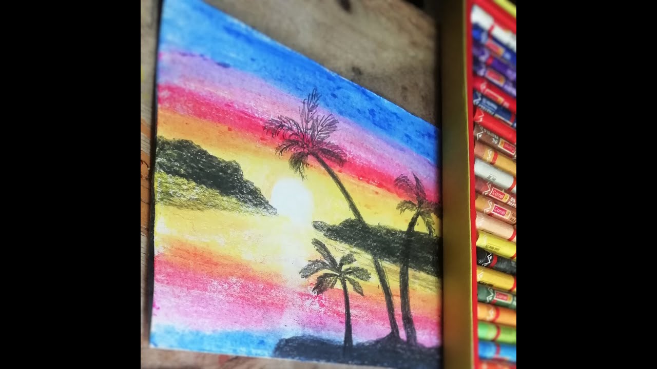 natural colourful drawing with oil pastels || 7G arts ||....$ - YouTube