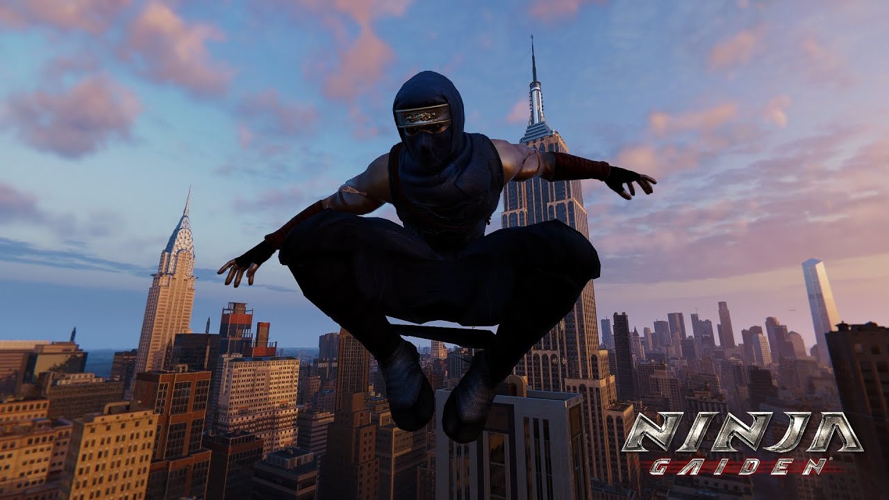Ryu Hayabusa in his Dark Blue Ninja Apparel in Marvel's Spider Man ...