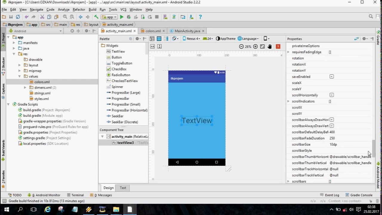 yazı rengi değiştirme android studio # Changing the color of android ...