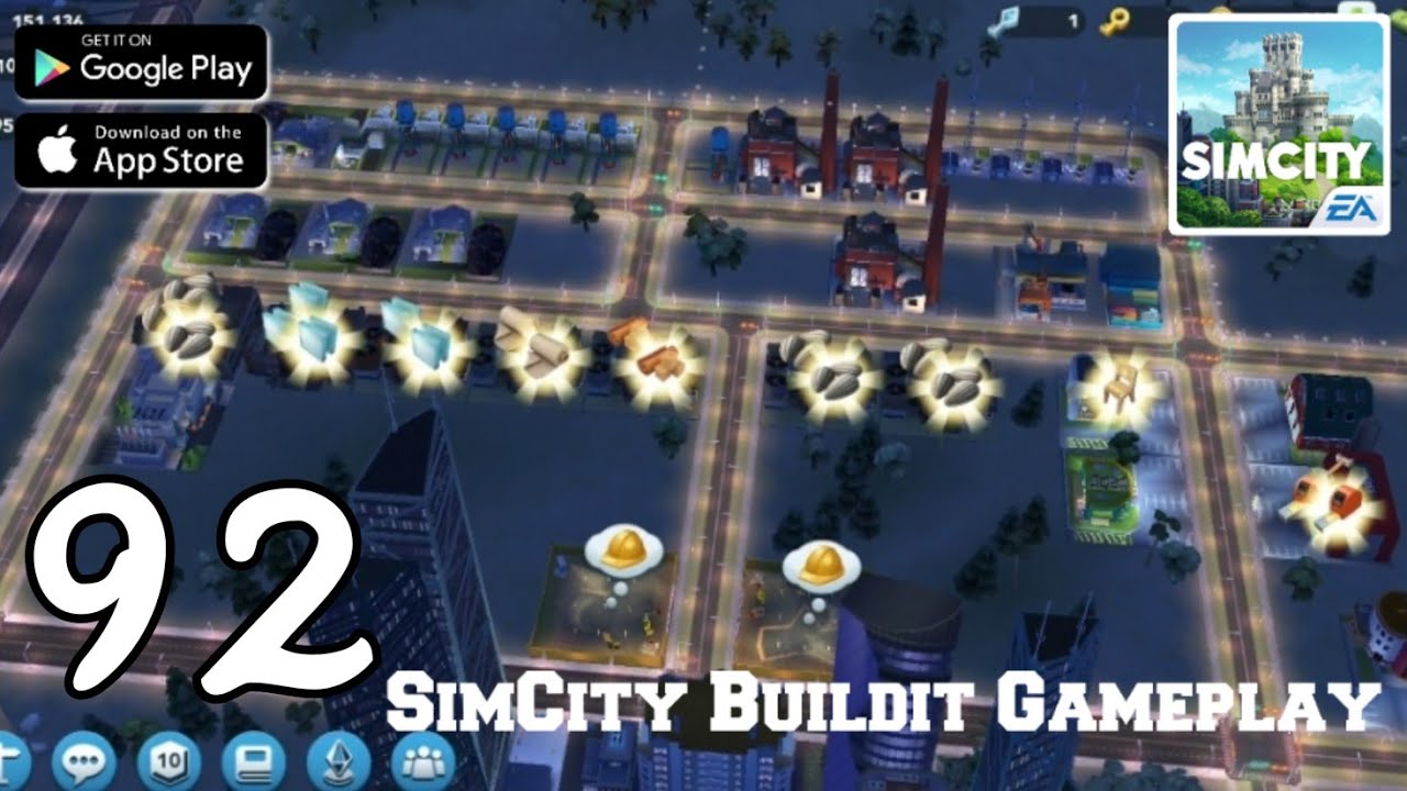 SimCity Buildlt Gameplay:- _ Part 92 factory full with products ...