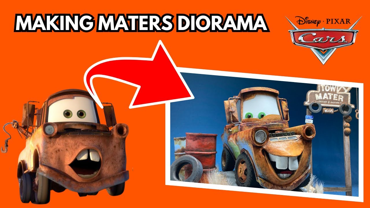 Making Mater's Papier-Mâché Diorama from Disney Pixar's Cars - YouTube