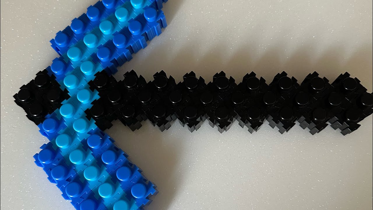 Minecraft Pickaxe⛏️with blocks |blocks pickaxe|blocks creativity# ...