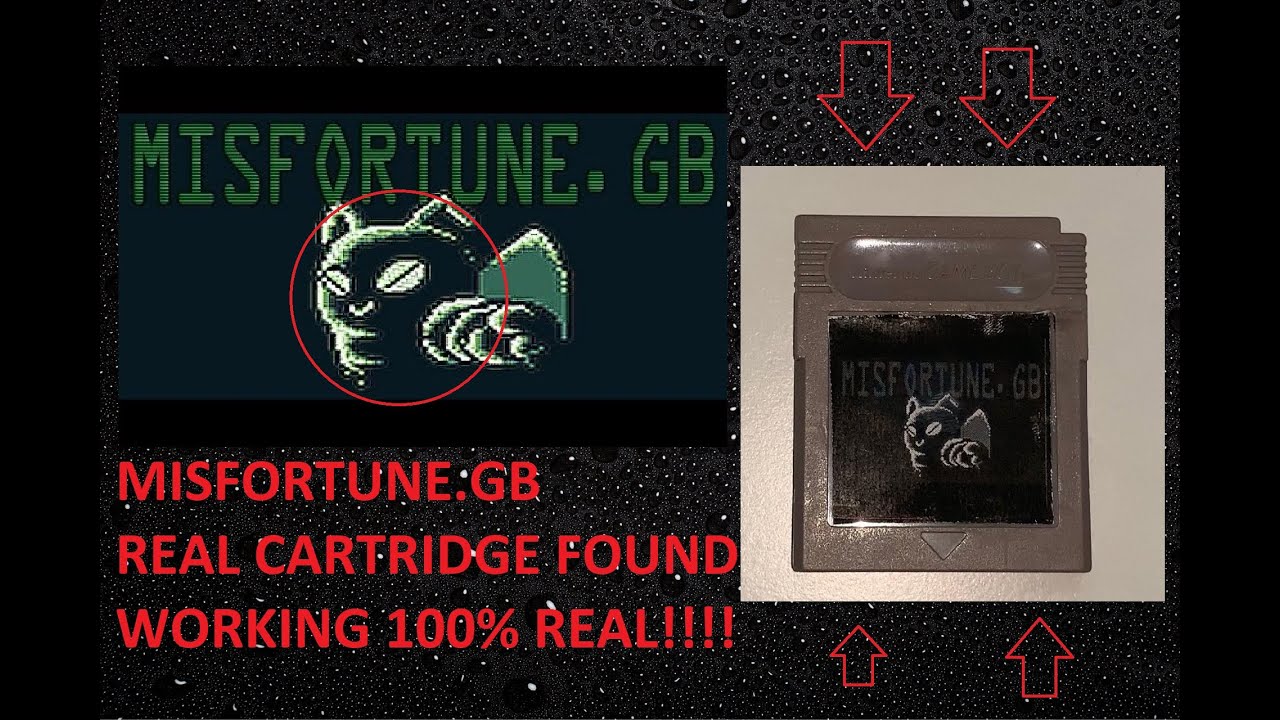 MISFORTUNE.GB REAL WORKING CARTRIDGE FOUND [UNBOXING + GAMEPLAY] NOT ...