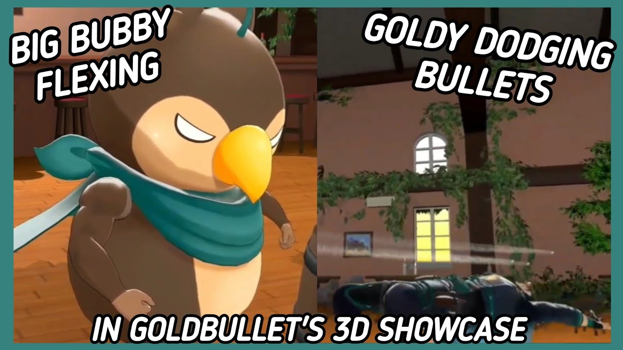 Big Bubby Flexing | Goldbullet Dodging Bullets 【Goldbullet's 3D ...
