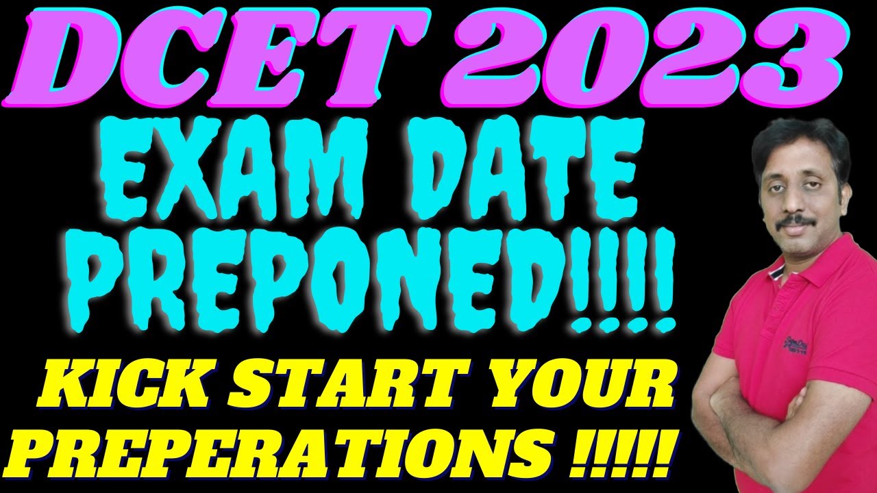 DCET 2023 EXAM DATE PREPONED!!!! ALLERT???? |ND ACADEMY RECORDED VIDEO ...