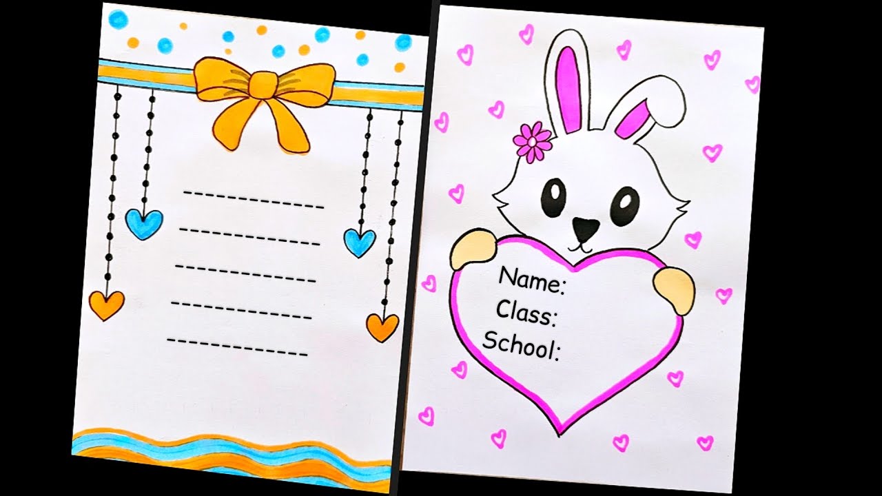 Cute project Front page ideas / Border for Assignments and notebook ...