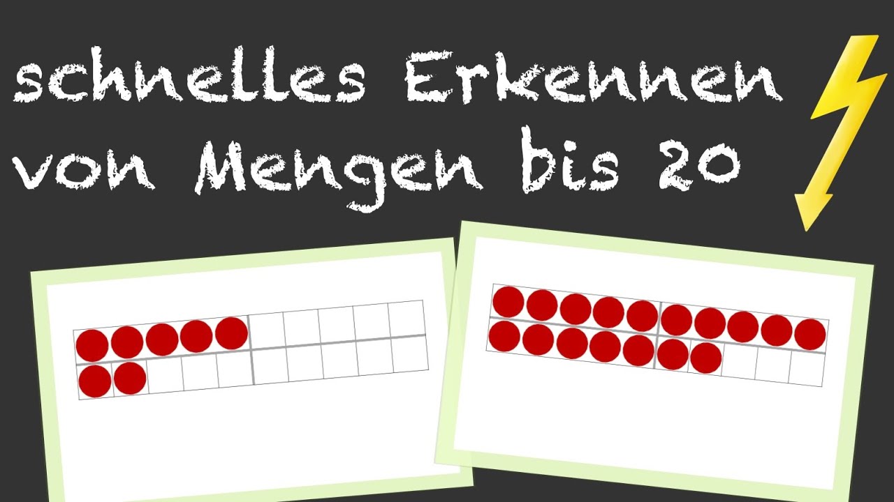 Schnelles Erkennen von Mengen bis 20 || Klasse 1 || Teste dich selbst ...