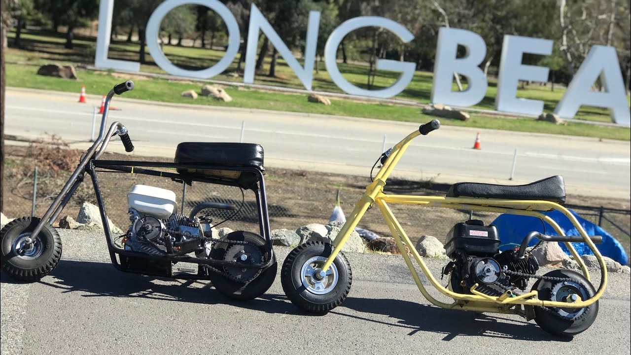 Riding 22 Miles On Mini Bike To Long Beach - YouTube