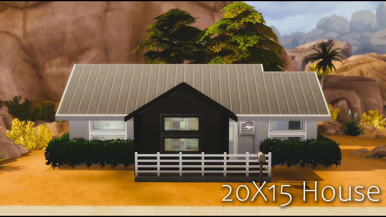 심즈4 건축:The Sims4 Building House 20X15 (No cc) - YouTube