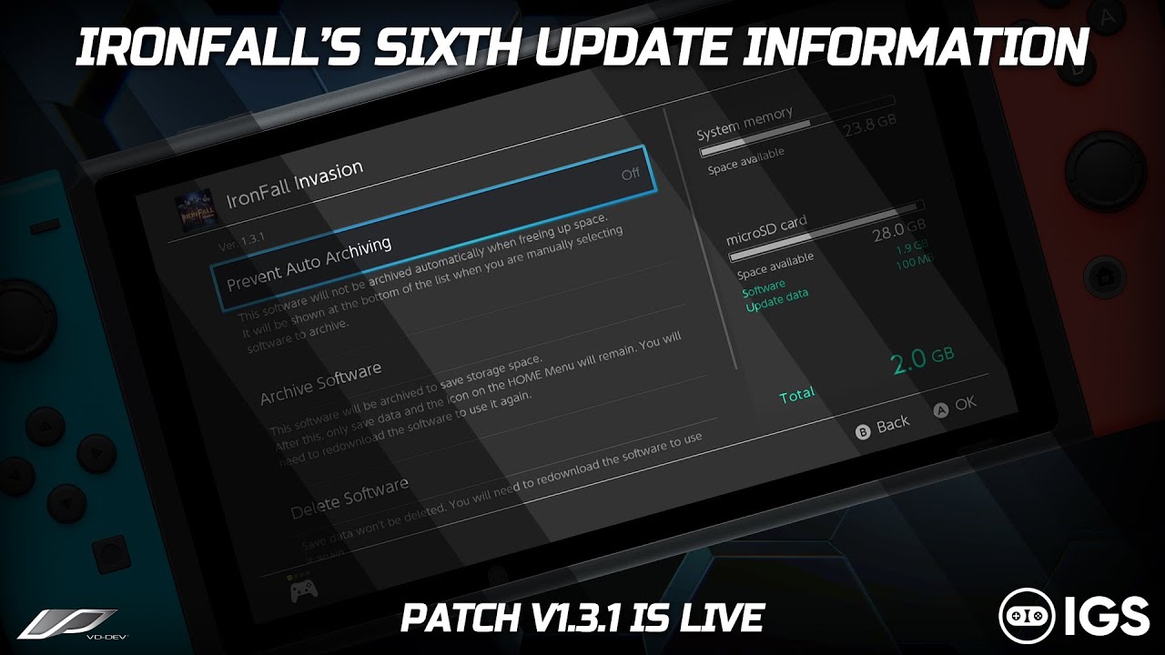 IRONFALL Invasion - Patch V1.3.1 is Live | Nintendo Switch Information ...