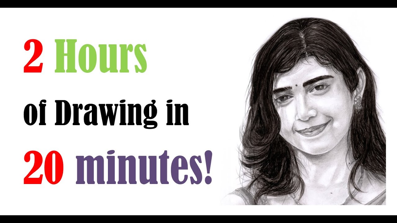 Drawing of a Beautiful Girl | Using Grid Method - YouTube