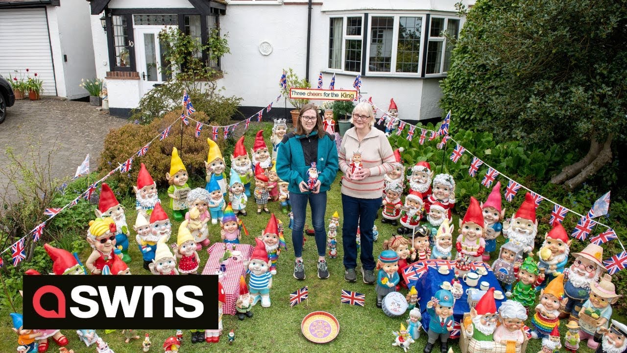 Mum creates display to mark coronation of King Charles III - made up of ...