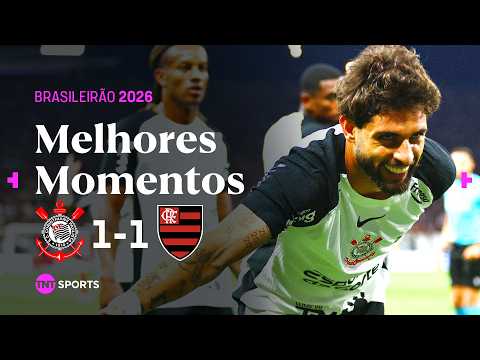 EXPULSÃO POLÊMICA, POSSÍVEL PÊNALTI E GOLS DE PROTAGONISTAS I CORINTHIANS 1 X 1 FLAMENGO