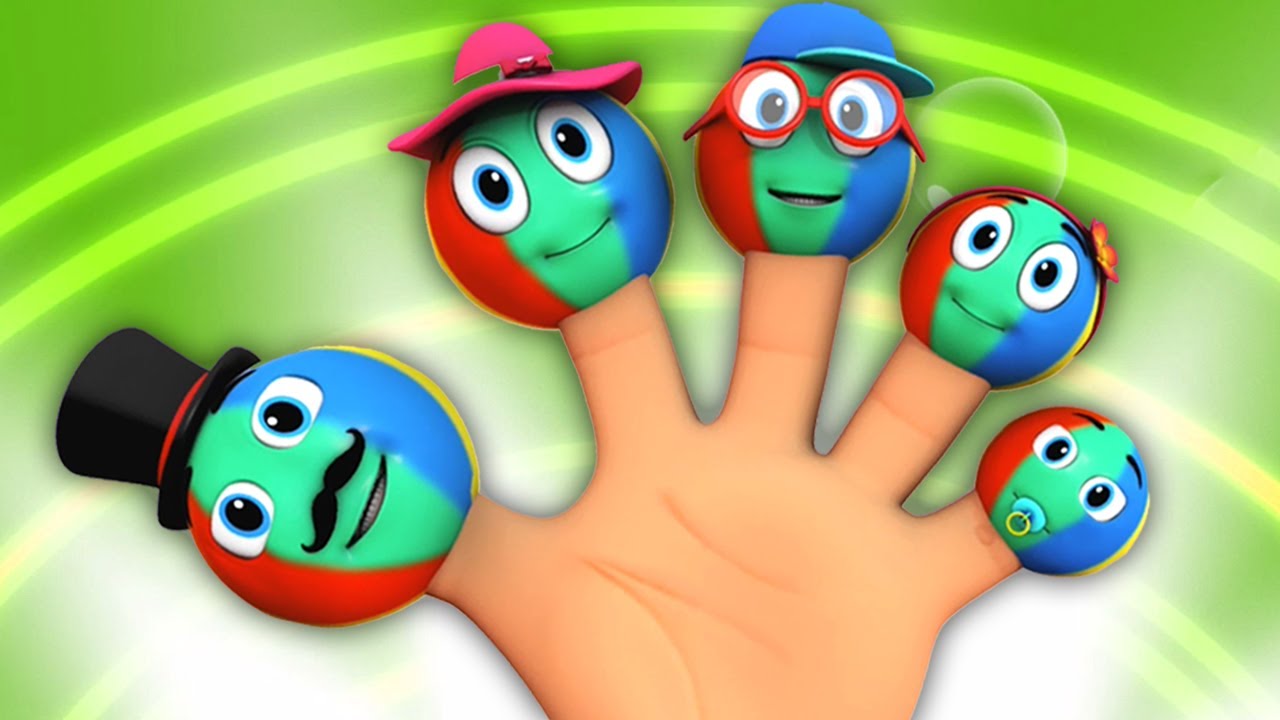 Farben Ball Finger Familie | Kinderlieder | Finger Family Song | Color ...