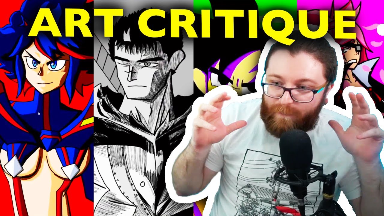 Vaush CRITIQUES his viewer's art (& gives advice) - YouTube