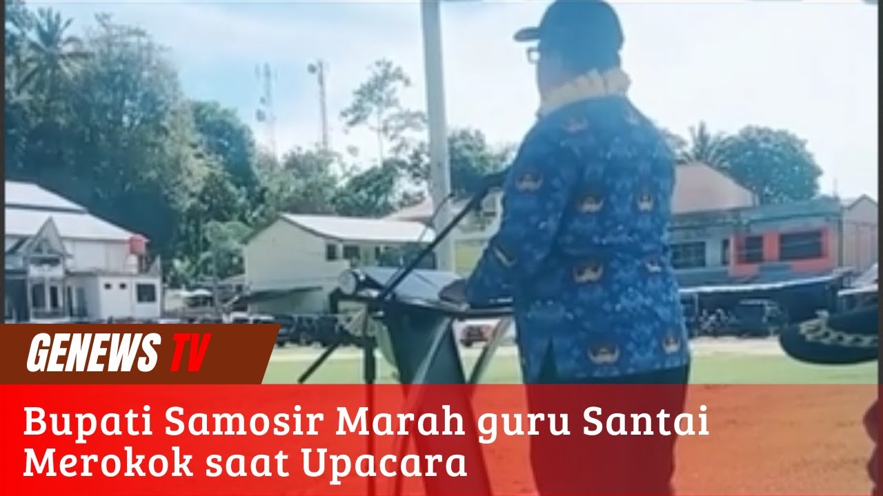 Bupati Samosir Marah Besar! Guru-guru Santai Merokok di Hari Guru ...