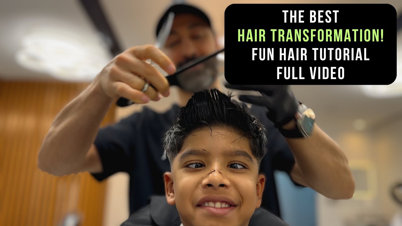 The Best Hair Cut Transformation! School Haircut For Boys - Easy to ...