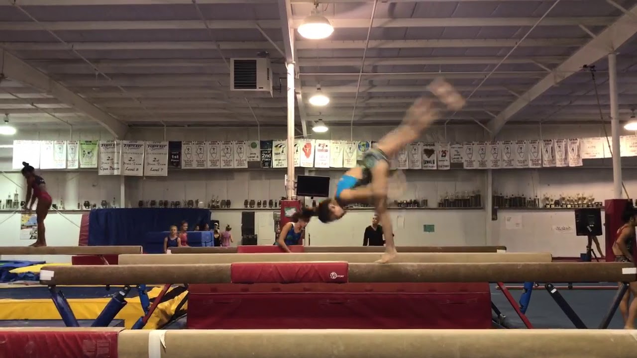 Front Toss on Beam - 2018 - YouTube