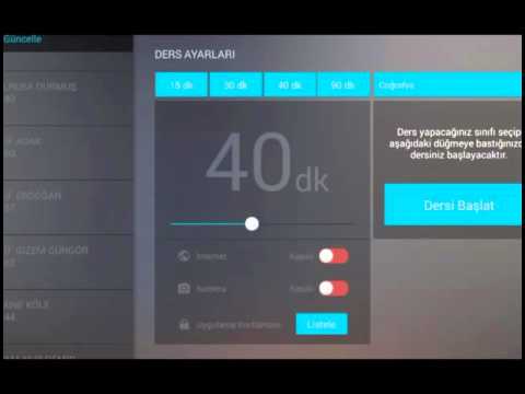 Fatih Tablet V Sınıf Uygulaması - V sınıf ile ders başlatma - YouTube