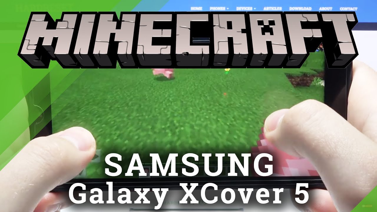 How to Play Minecraft on SAMSUNG Galaxy XCover 5 – Gameplay Test - YouTube