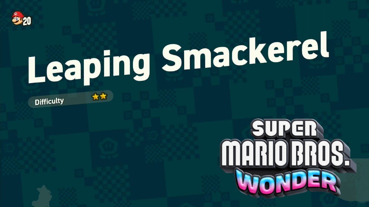 Leaping Smackerel - Wonder Seed, Purple Coin, and flag - Super Mario ...