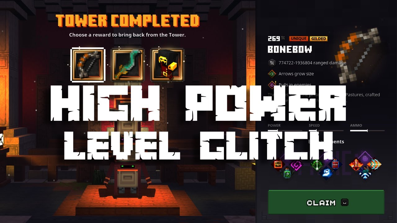High Power Level Glitch in Minecraft Dungeons | PC, XBOX, SWITCH | 2025 ...