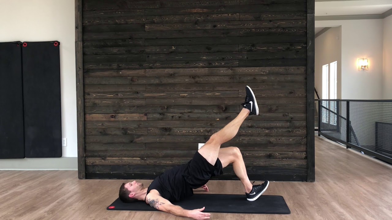 Single Leg Floor Bridge - YouTube