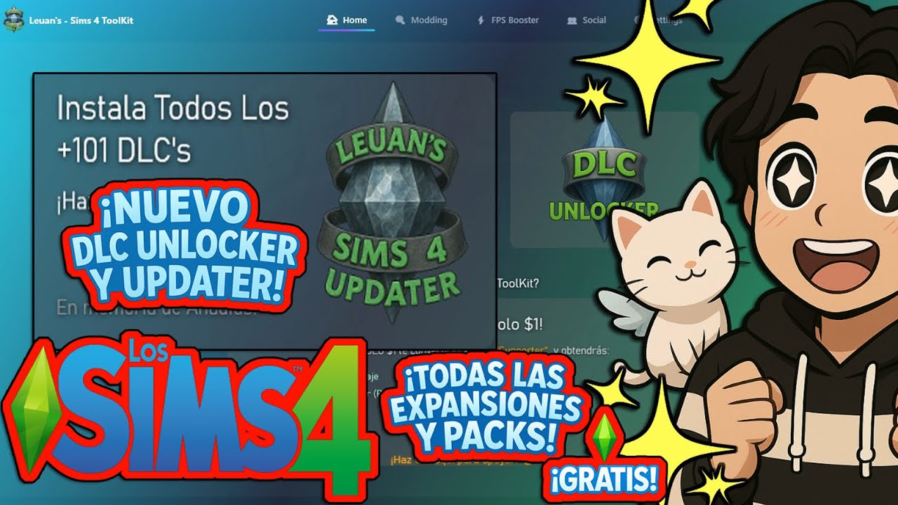 🚨DLC UNLOCKER🚨 nueva alternativa para el innombrable #sims4 - YouTube