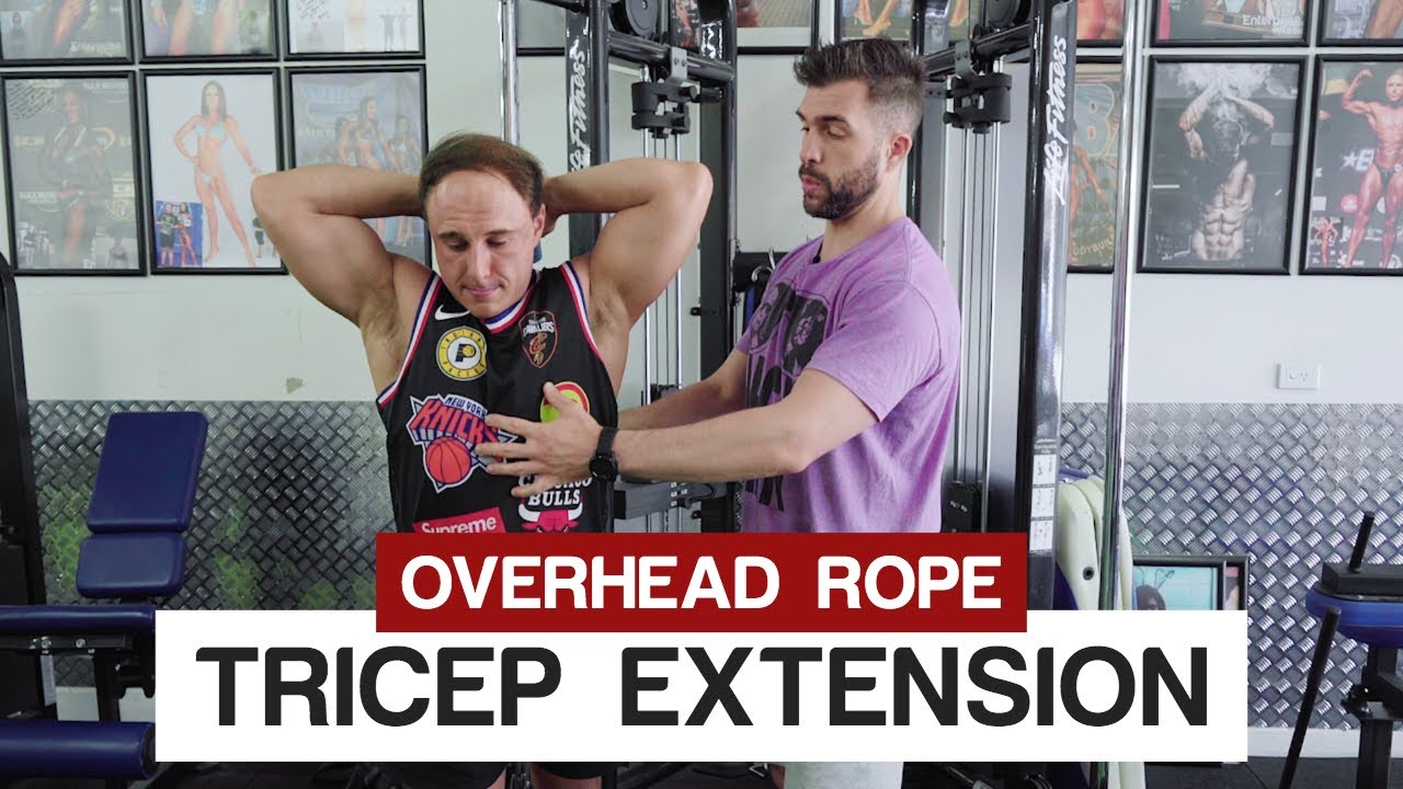 How To Do A Overhead Rope Tricep Extension - YouTube
