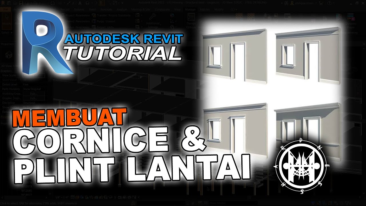Tutorial Membuat Cornice dan Plint Lantai di Autodesk Revit - YouTube