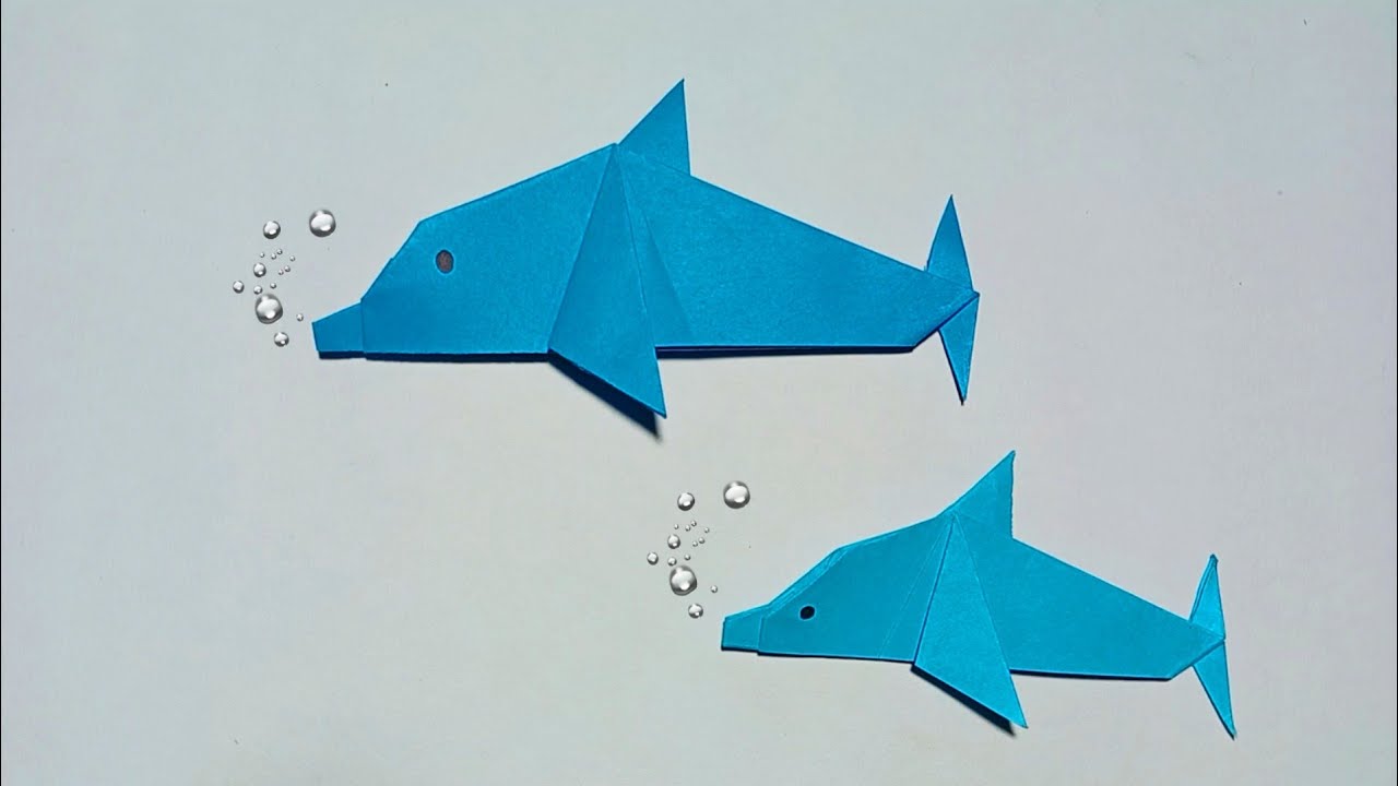 Dolphin Origami || Easy Origami Dolphin Step By Step - YouTube