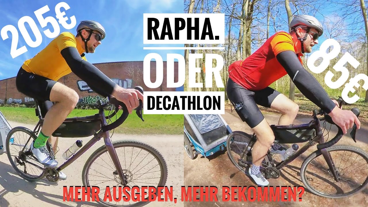Gravel Klamotten im Test - Rapha Core Cargo vs. Decathlon Triban RC500 ...