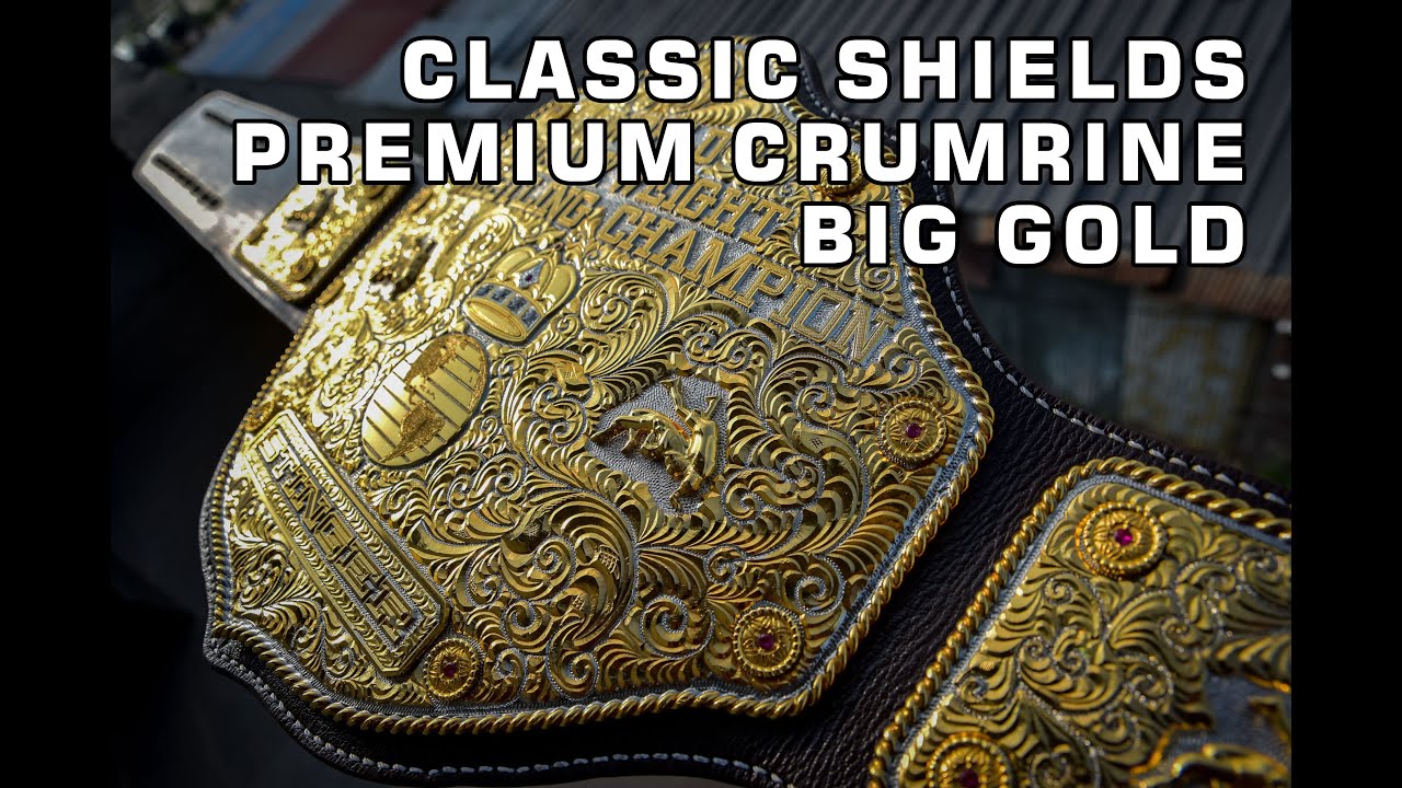 PREMIUM | CRUMRINE | BIG GOLD | HAND ENGRAVED | #wrestlingbelt # ...