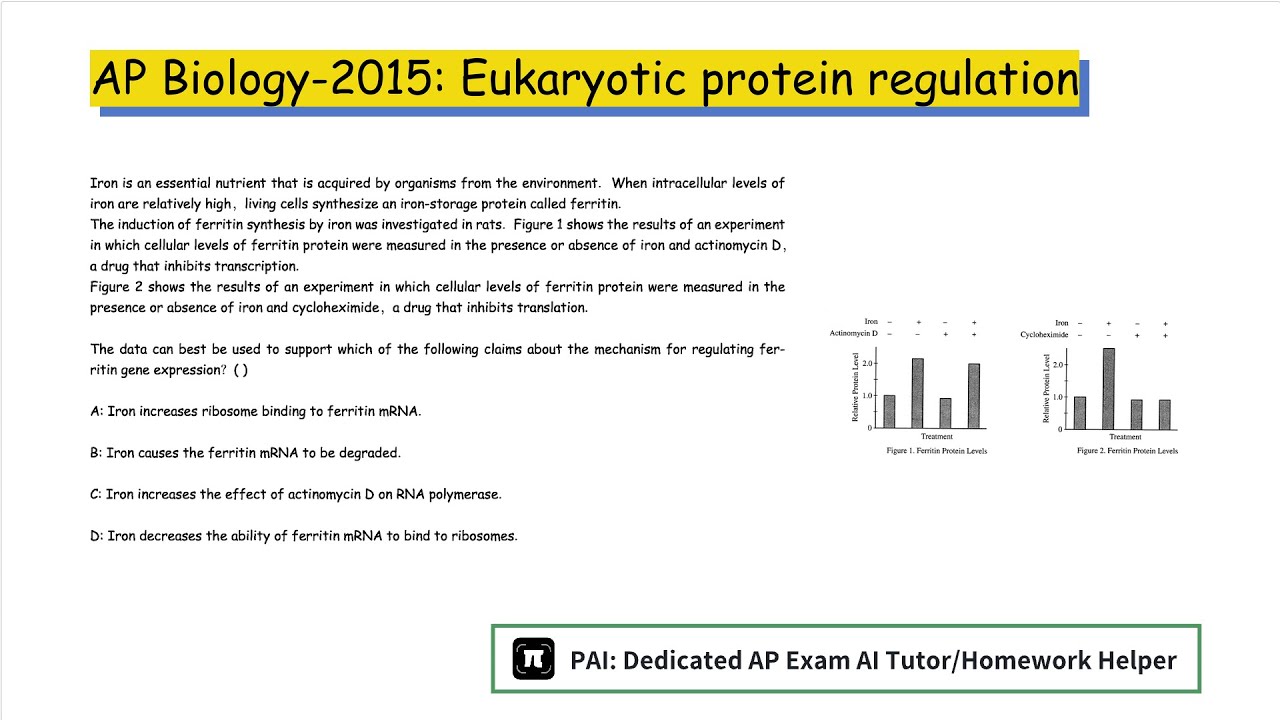 2015 AP Biology: Controlling Protein Synthesis in Eukaryotes: Molecular ...