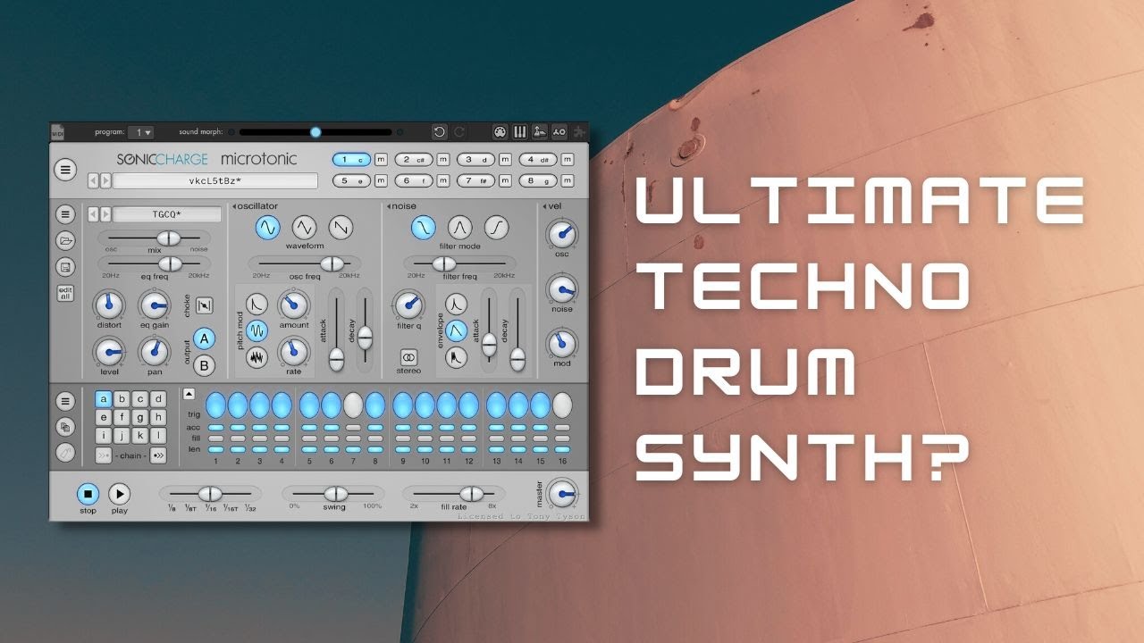 Making A Techno Track With MicroTonic Only - YouTube