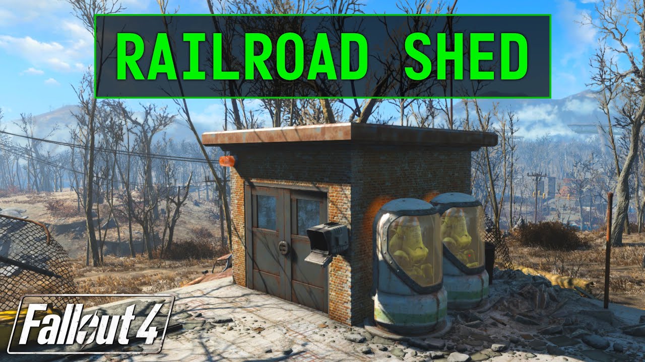 Railroad Maintenance Shed | Fallout 4 Unmarked | Ep. 428 - YouTube