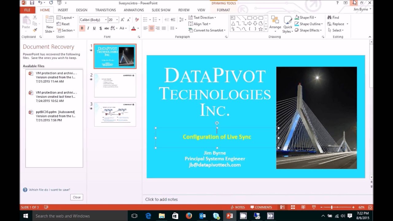 Commvault Live Sync Demo - YouTube