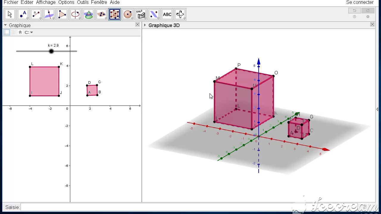 Tuto agrandissement réduction cube - YouTube