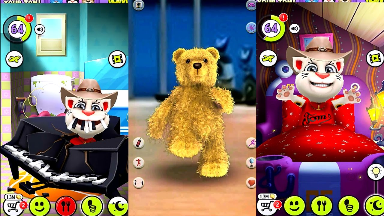 My Talking Tom Vs Talking Boxing Bear - iPhone iPad iOS/Android ...