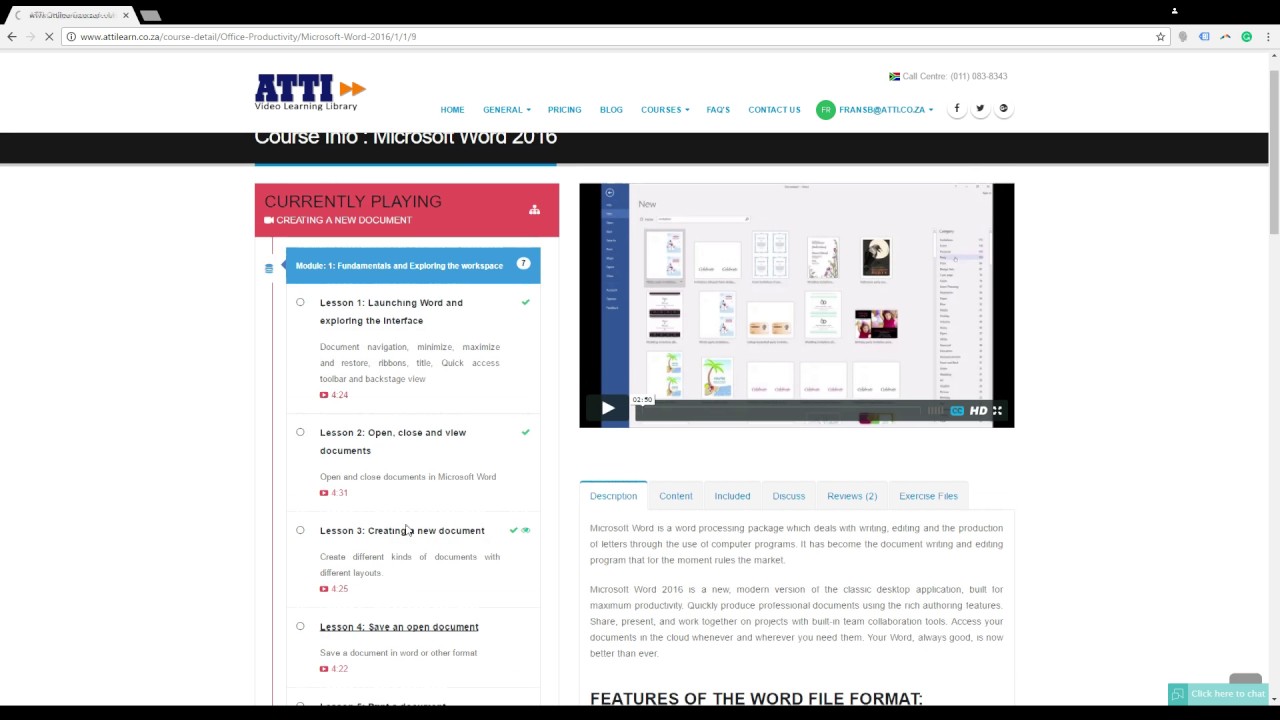 ATTI Online Courses Navigation - YouTube