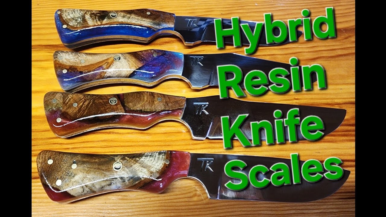 How I make hybrid resin knife scales from stabilized burl wood and ...