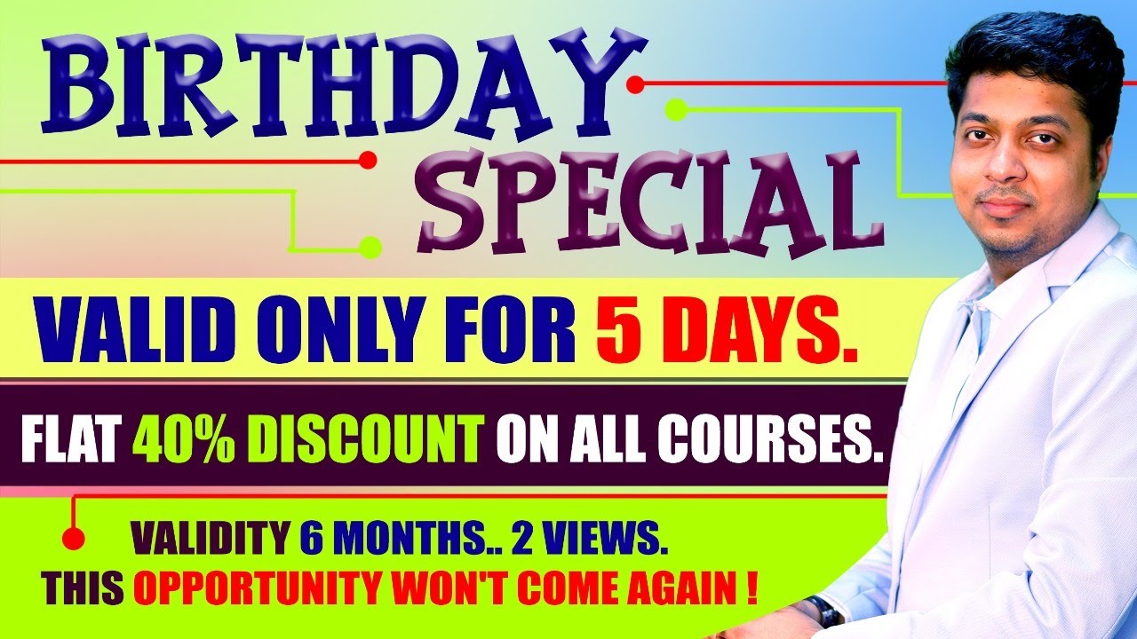 Birthday Special Gift for All CA CS CMA Students. This won't come again ...