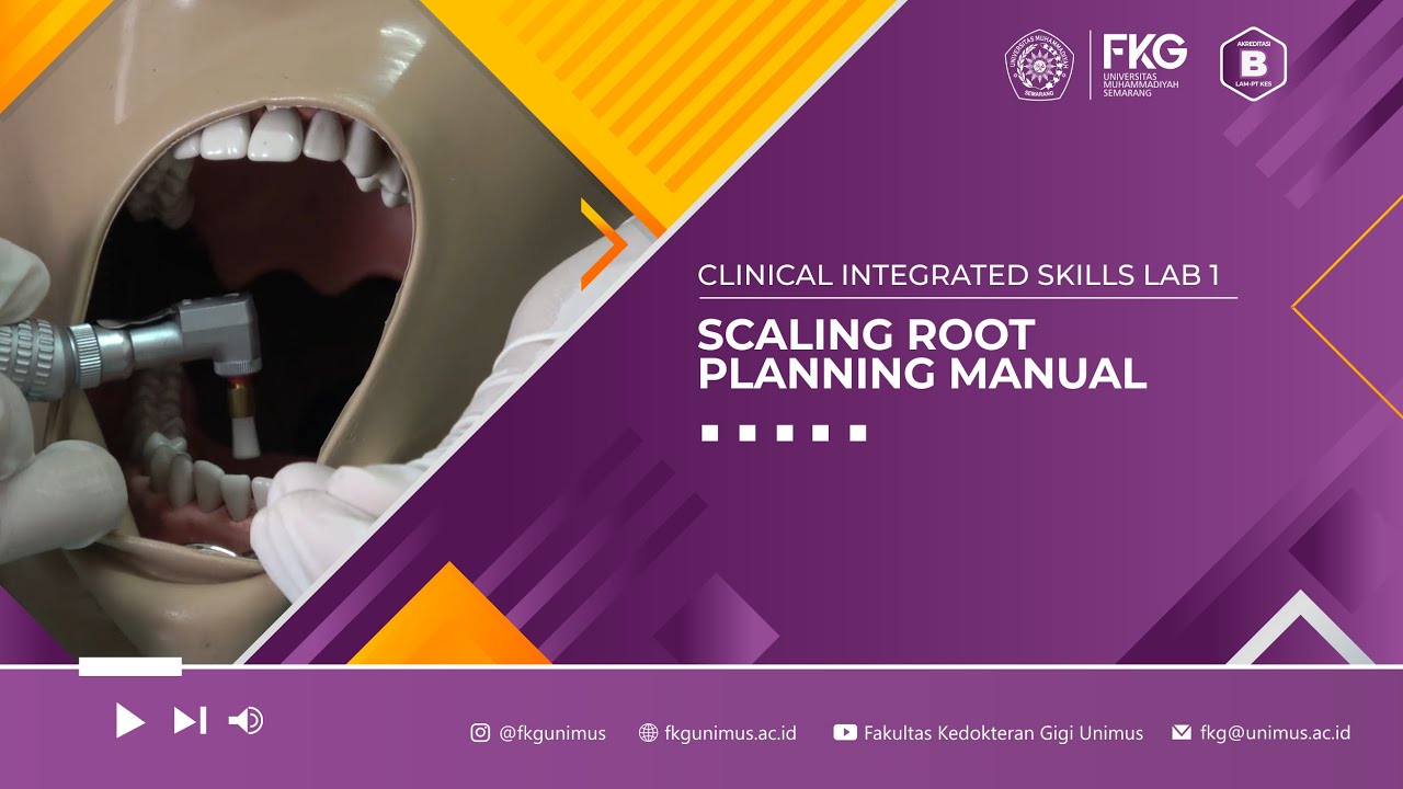Clinical Integrated Skills Lab 1 - SCALING ROOT PLANNING MANUAL - YouTube