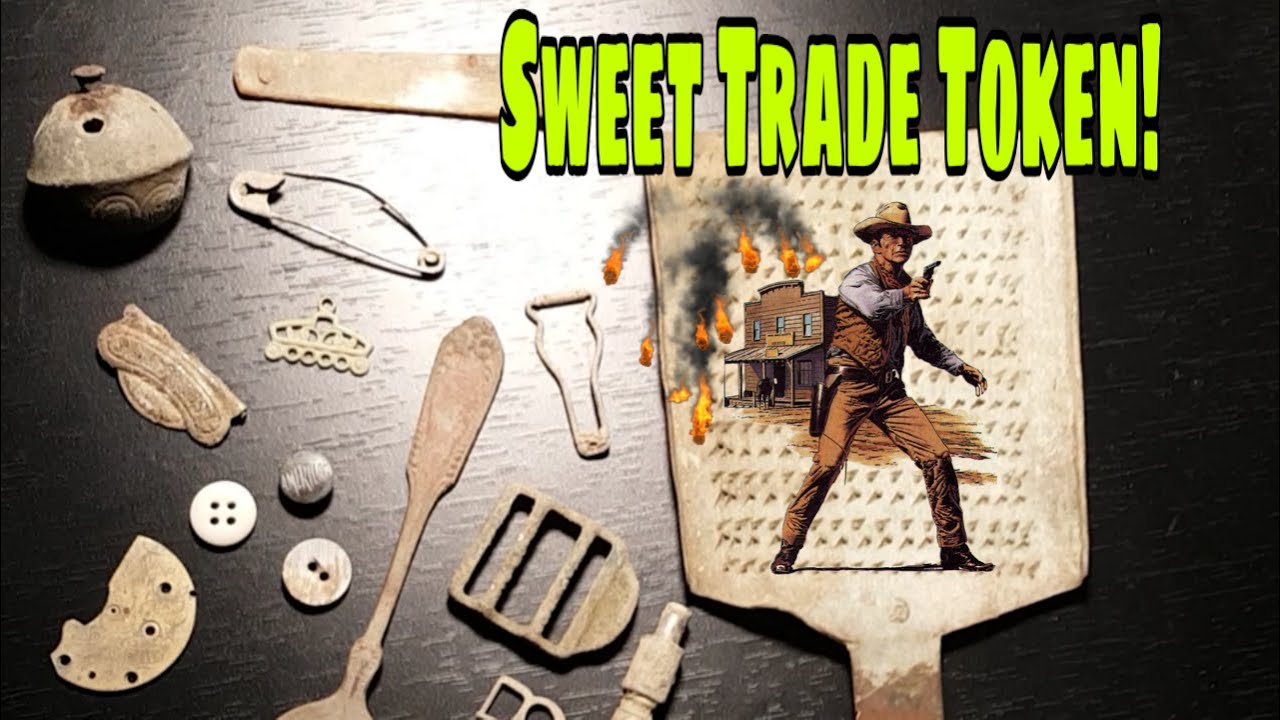 Rare Trade Token Found Metal Detecting Wild West Ghost Town - YouTube