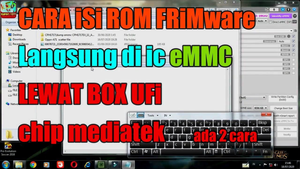 ISI FILE ROM FRIMWARE OPPO A71 LANGSUNG DI IC EMMC DENGAN TOOL UFI BOX ...