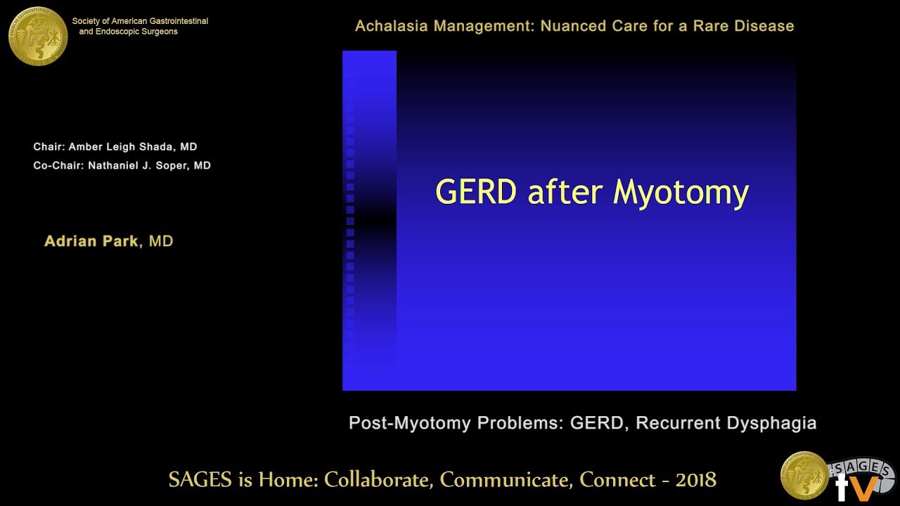 Post-myotomy problems: GERD, recurrent dysphagia - YouTube